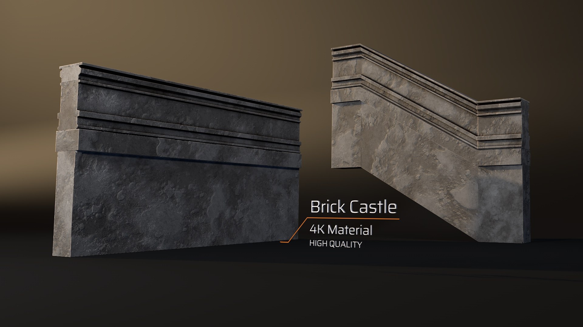Brick Castle 3D - TurboSquid 2152496