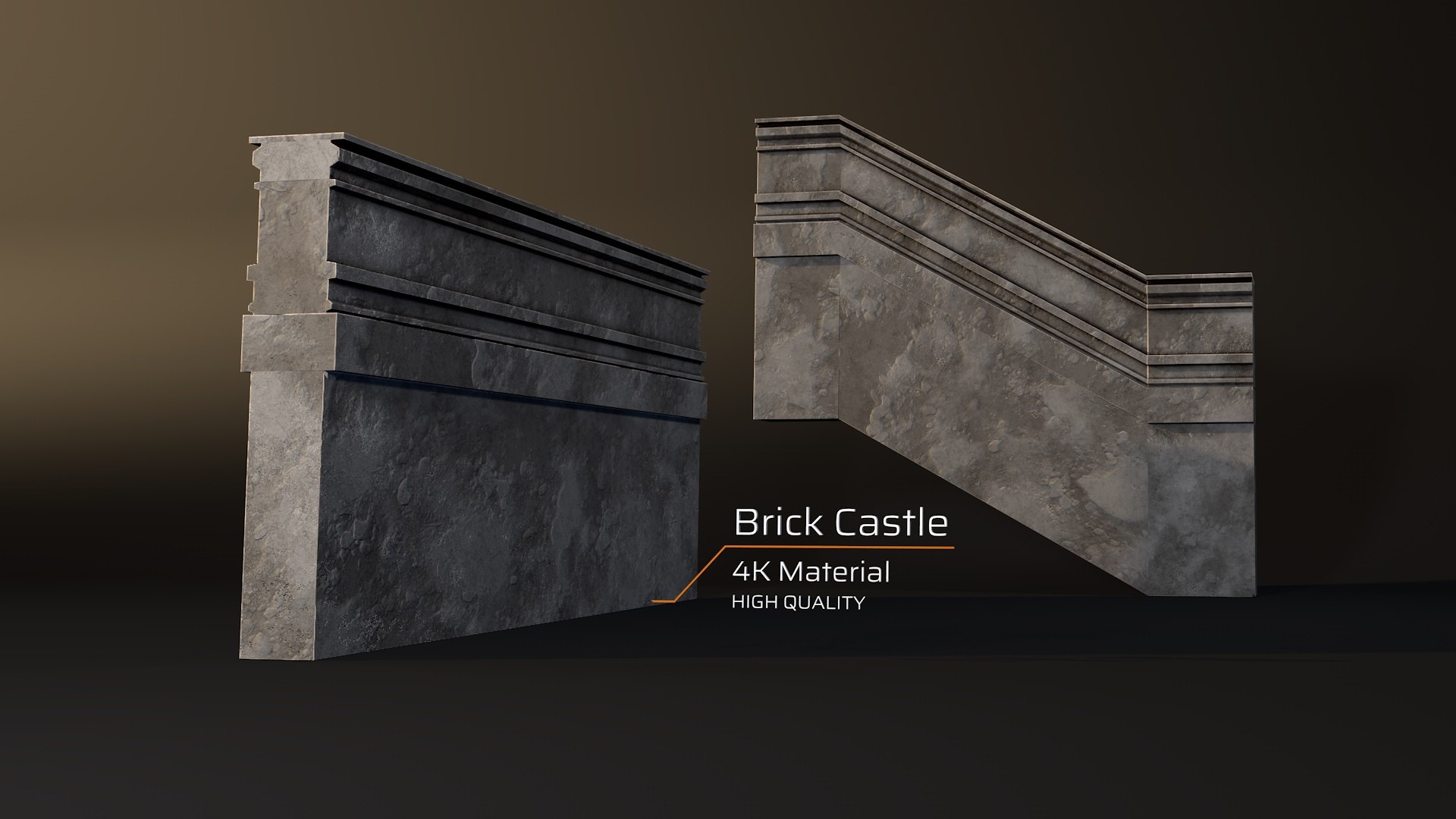 Brick Castle 3D - TurboSquid 2152496
