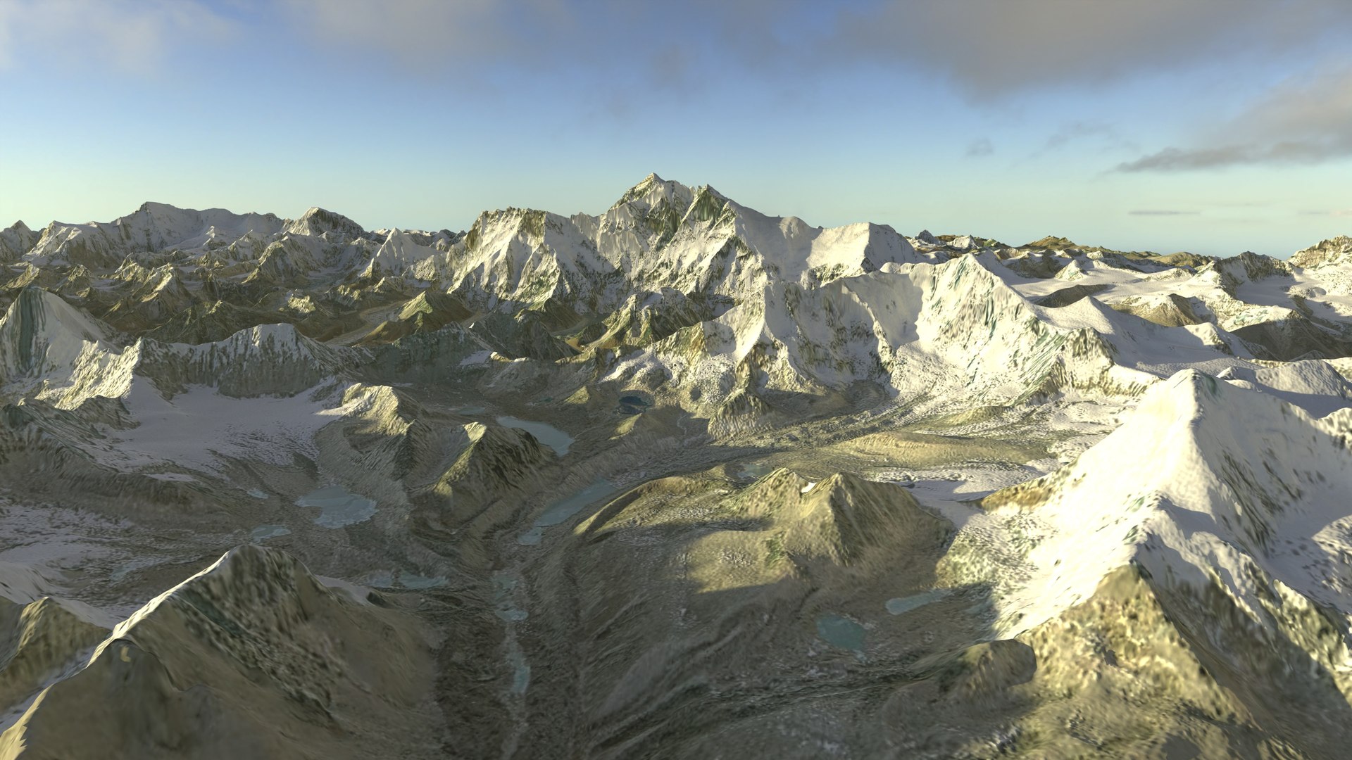3D Himalaya Everest Lhotse Manaslu Large Scale Terrain - TurboSquid 2339002