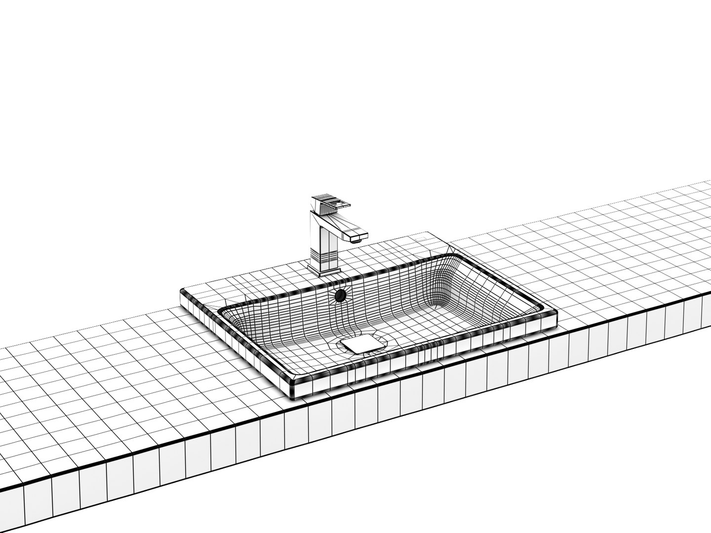 Eurocube Built-in Basin 60 3D - TurboSquid 1389485