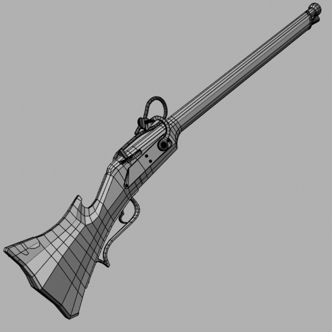 3ds Max Arquebus Rifle Gun
