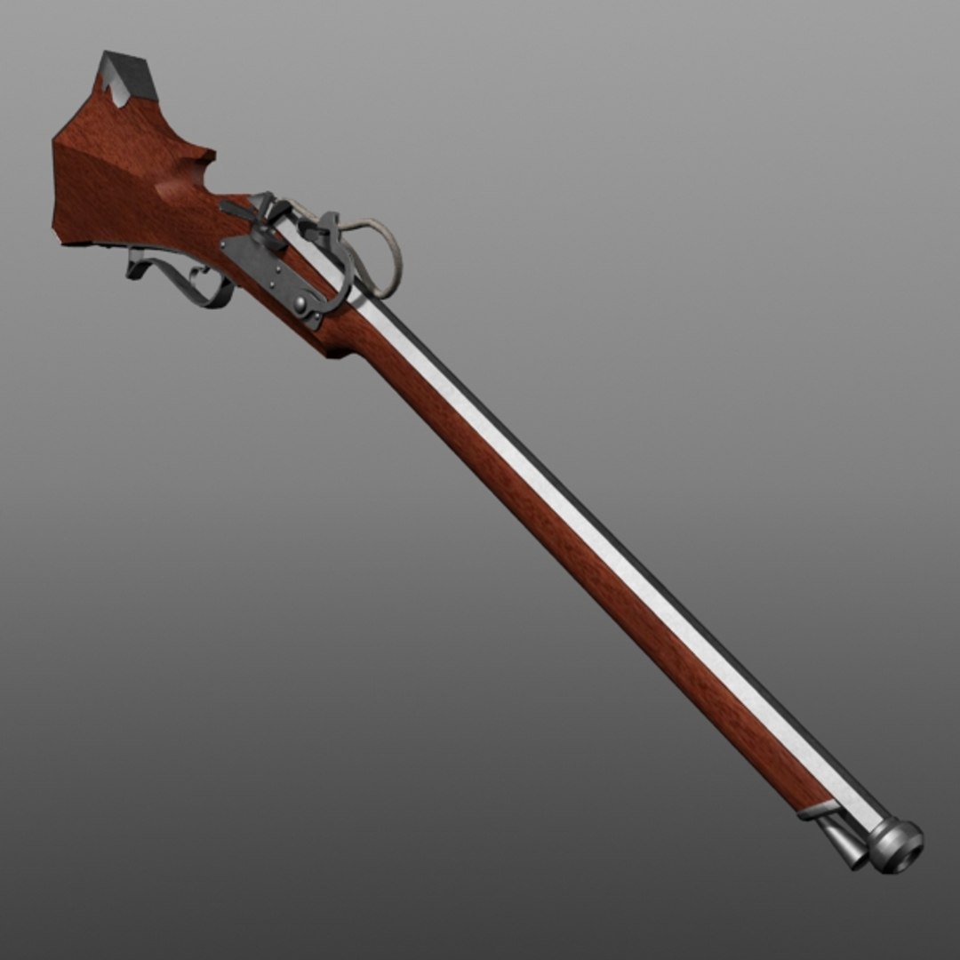 3ds Max Arquebus Rifle Gun