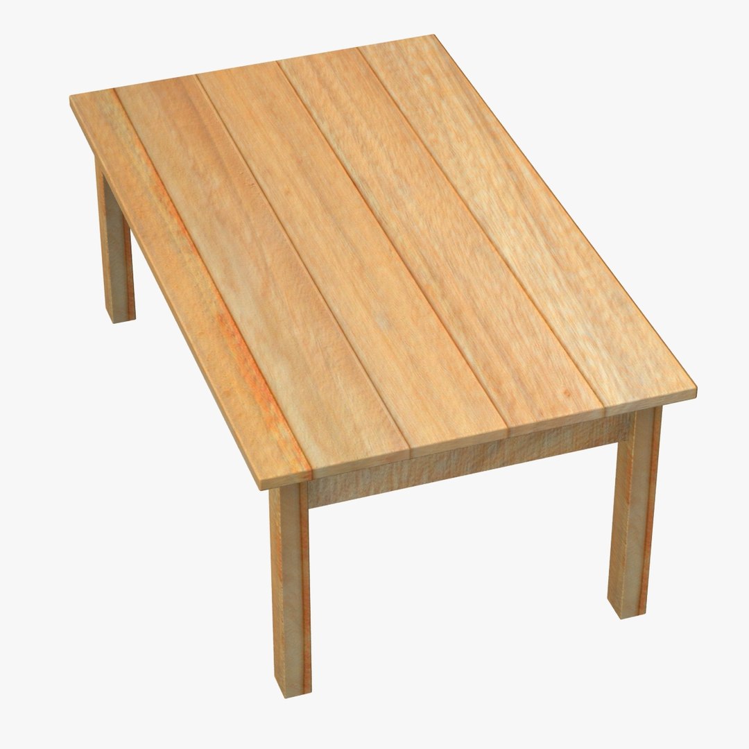 3ds Max Wood Table