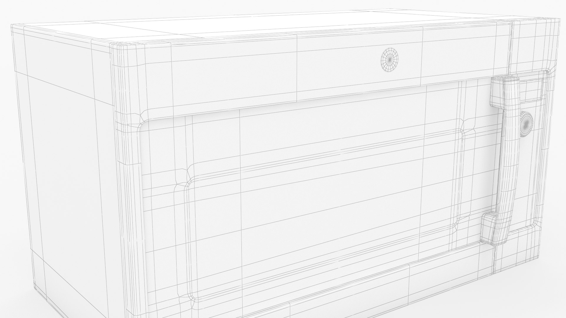 GE Omega Blanco Microwave Oven Collection Blender PBR Pack 3D ...