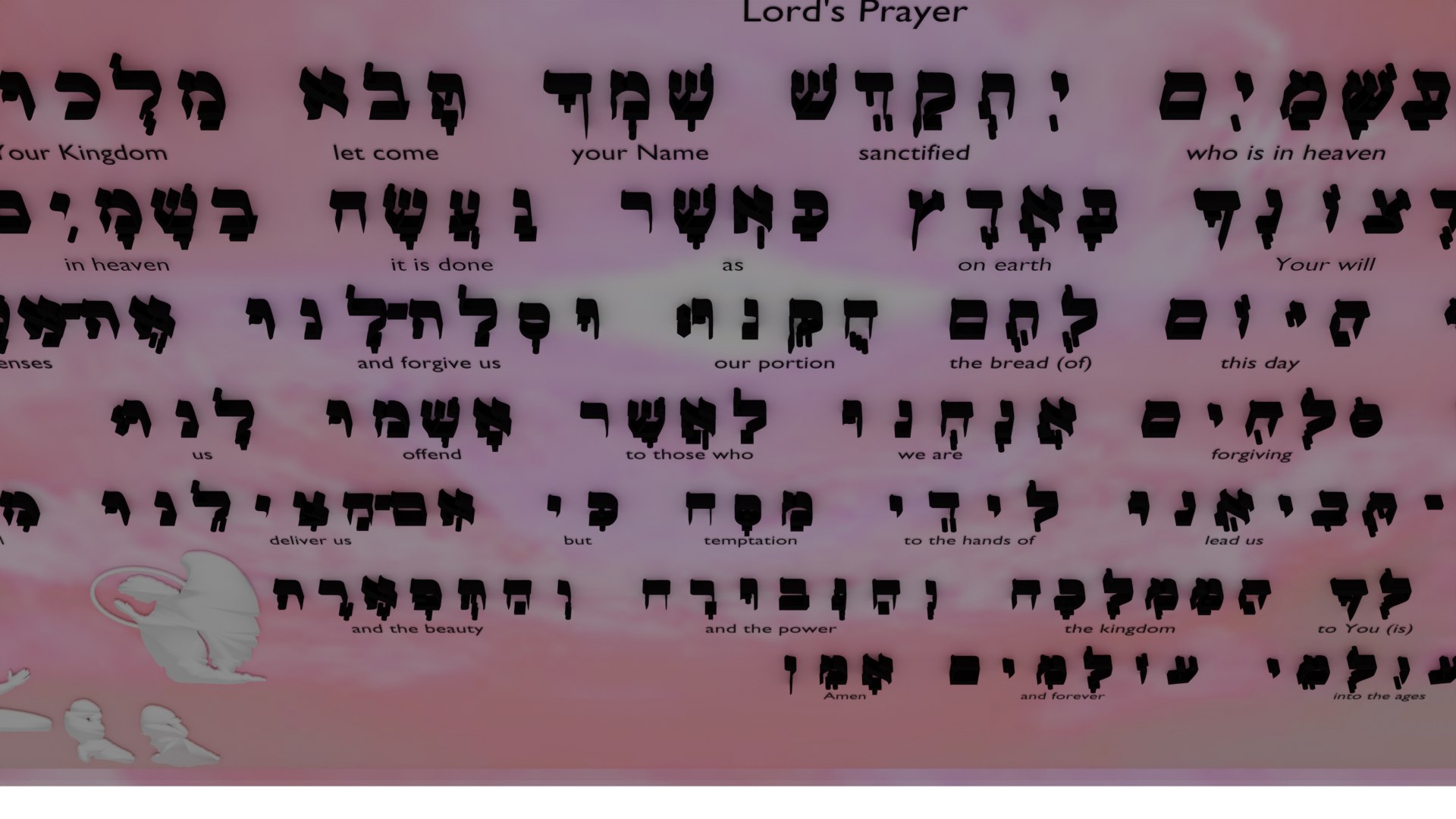 Hebrew Disciples Prayer 3D Model - TurboSquid 2093188