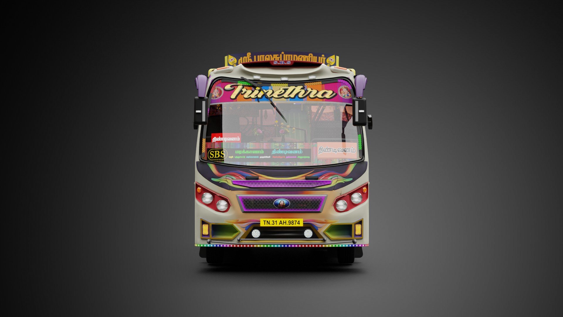 3D Trinethra Private bus TamilNadu - INDIA model - TurboSquid 1887611