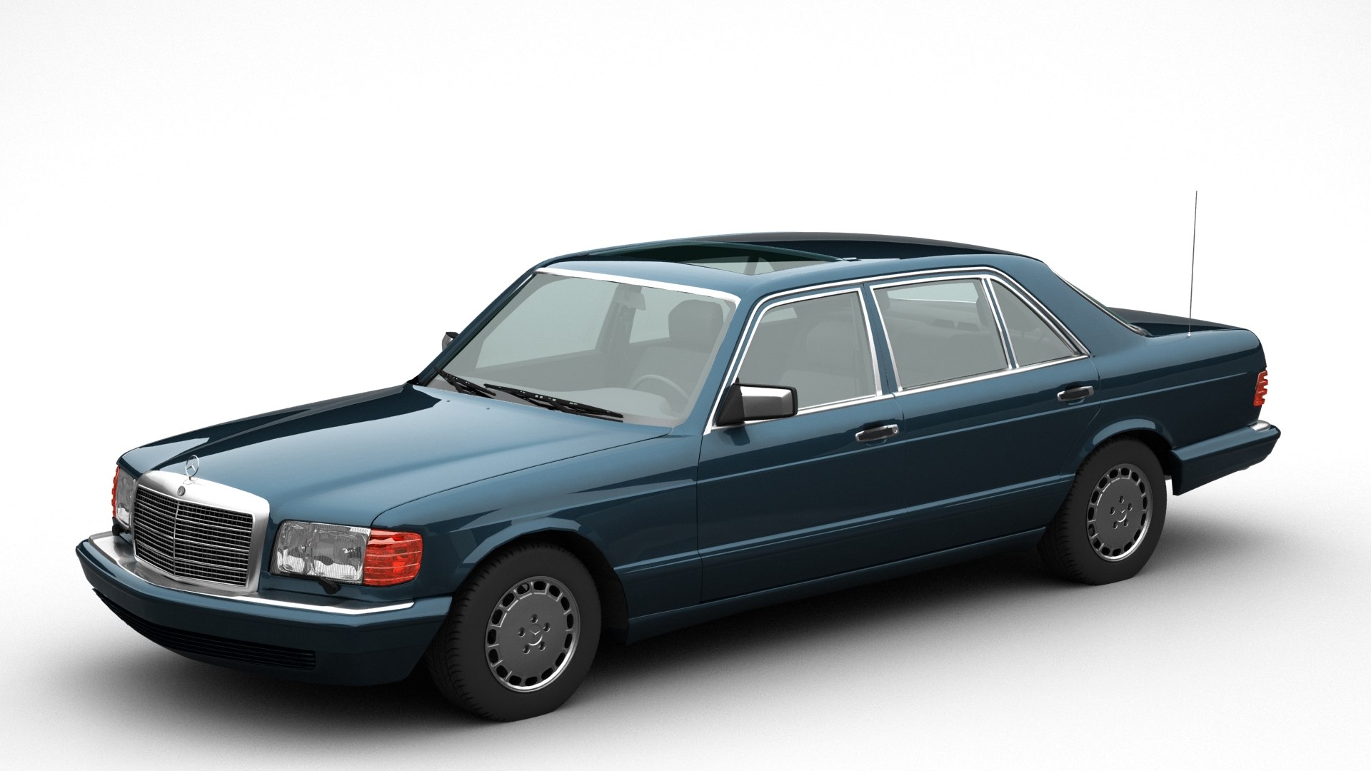 3D Mercedes Benz 350 SEL W126 - TurboSquid 2010151