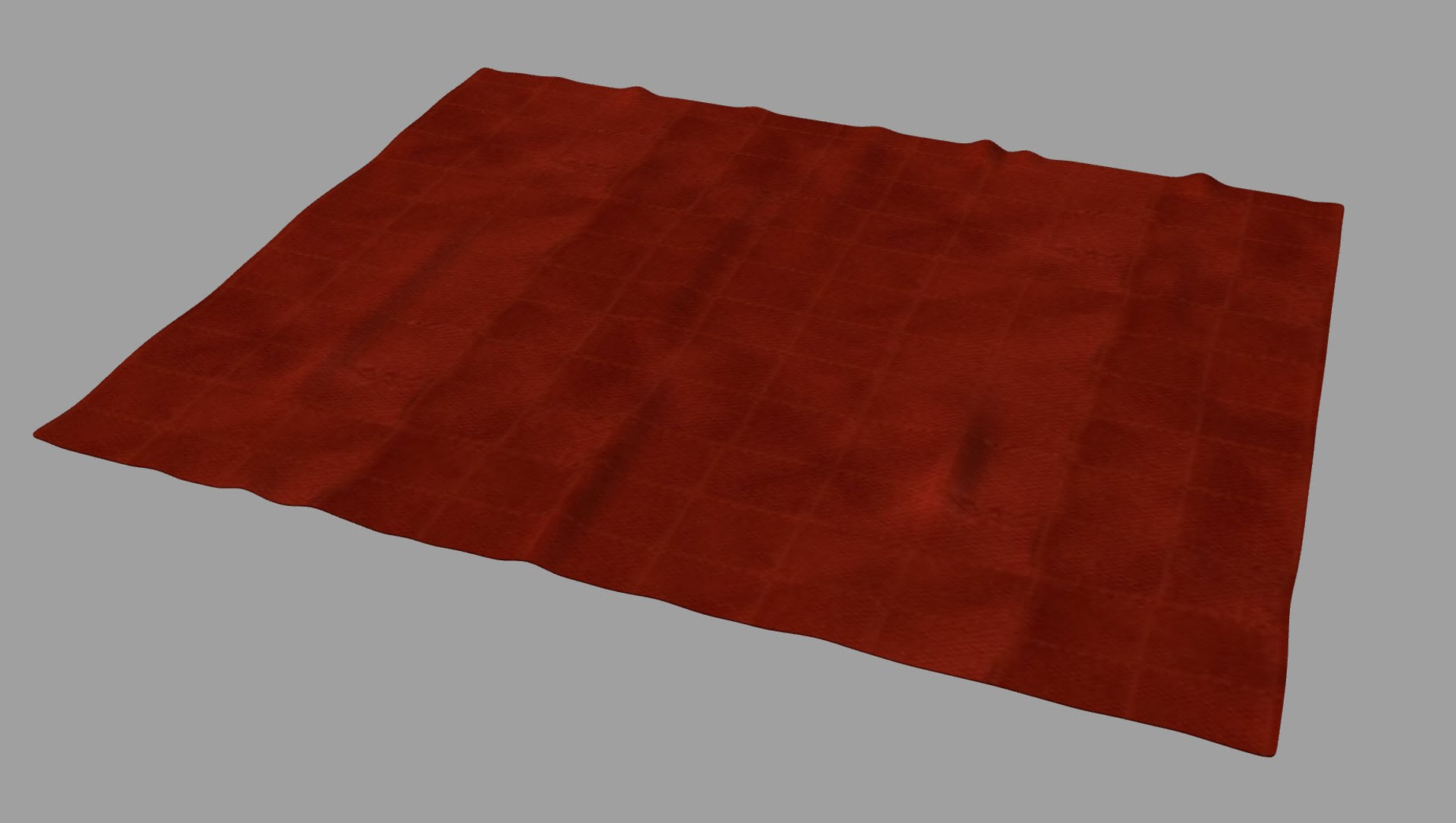 Throw Rug 3d Obj
