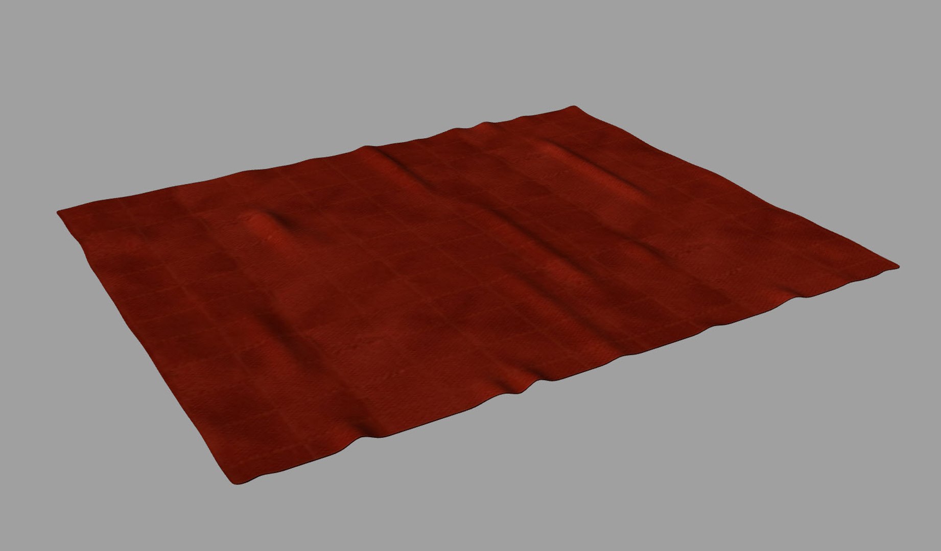 Throw Rug 3d Obj