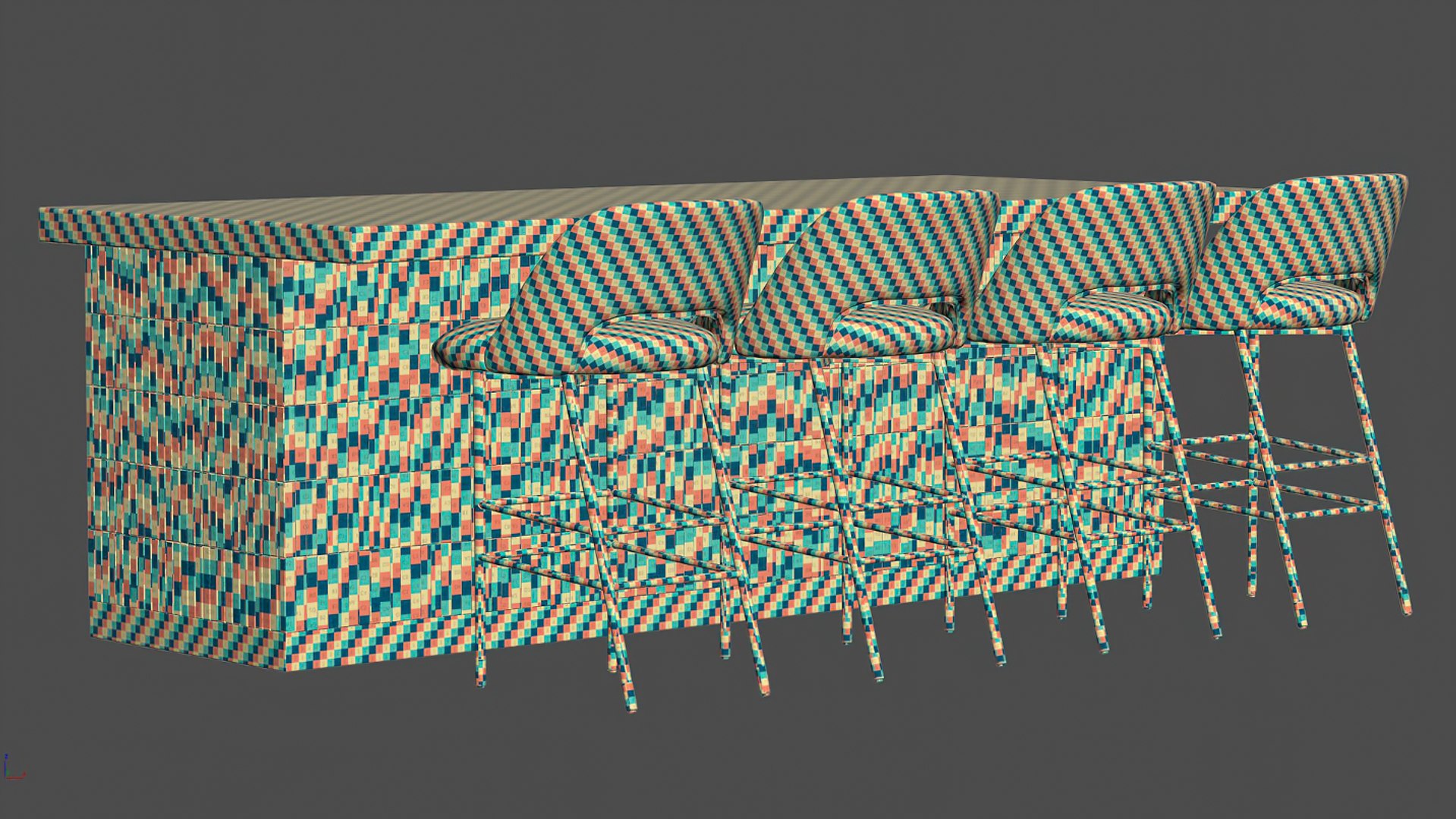 Jack Bar Furniture Set V3 By Bpoint Model - TurboSquid 2034036