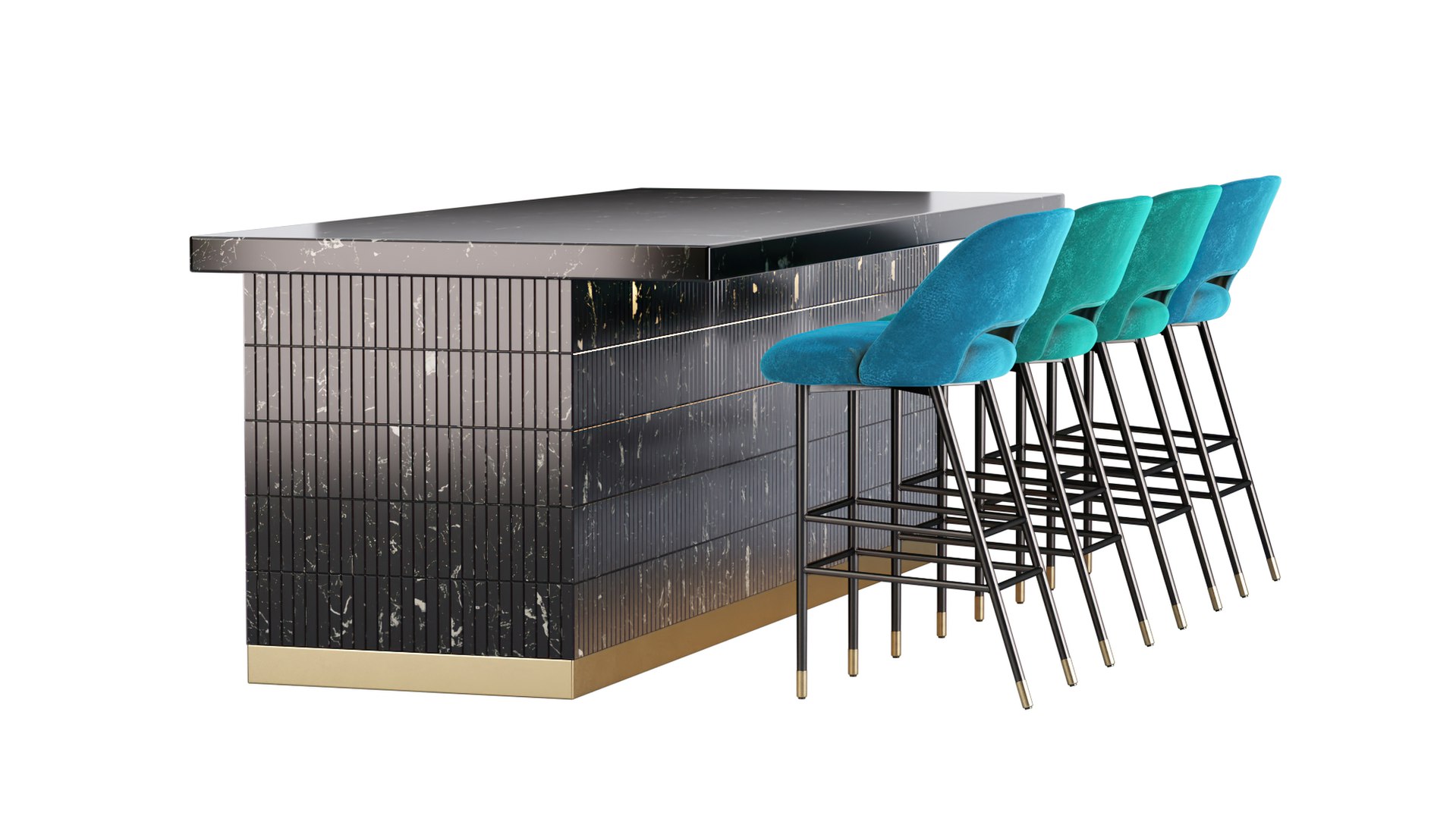 Jack Bar Furniture Set V3 By Bpoint Model - TurboSquid 2034036