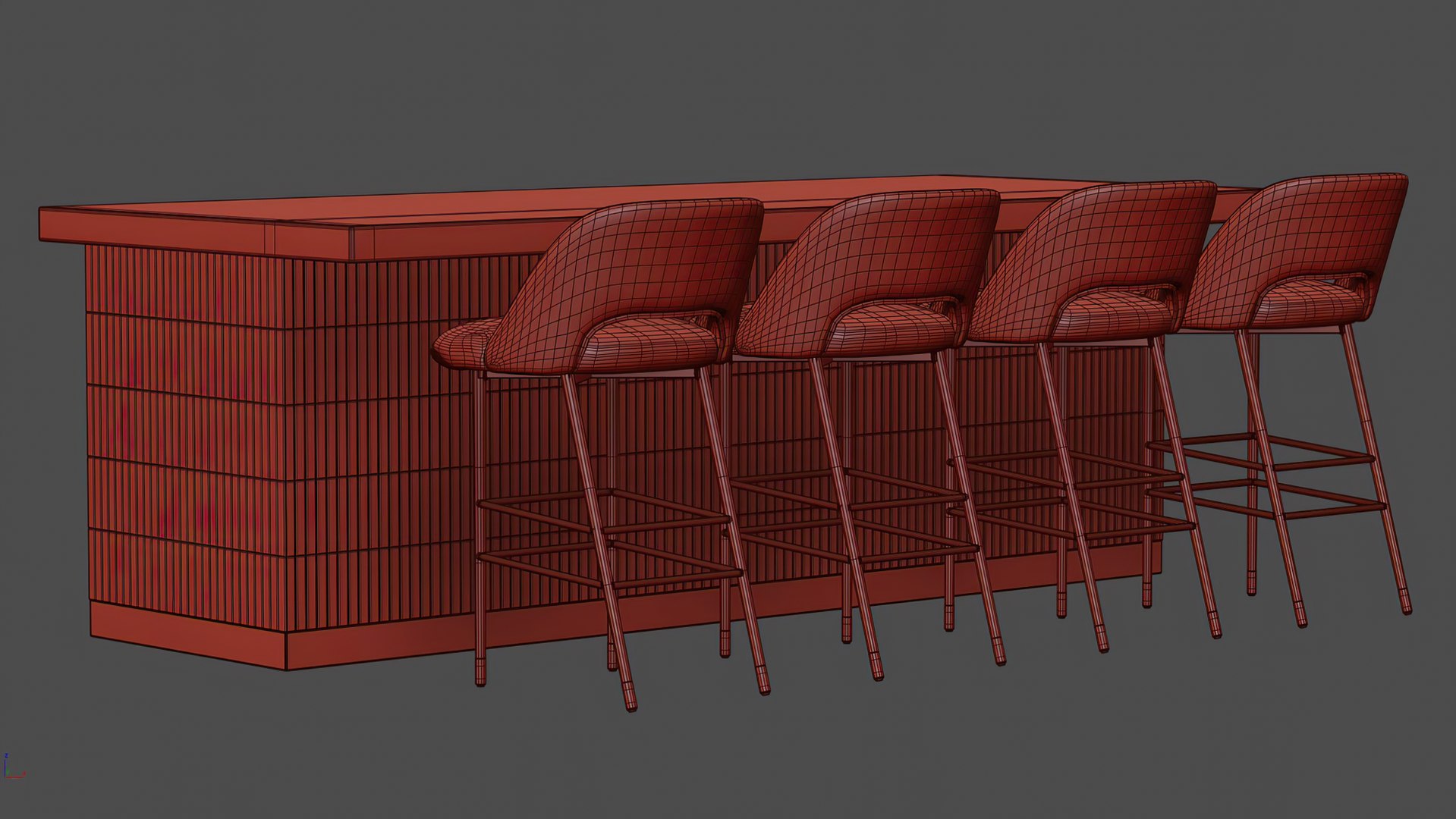 Jack Bar Furniture Set V3 By Bpoint Model - TurboSquid 2034036