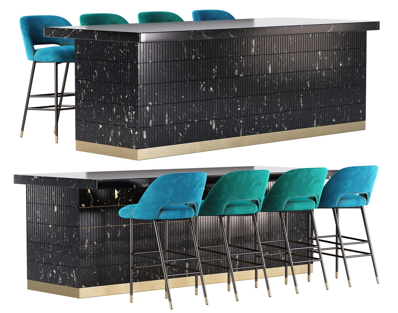 Jack Bar Furniture Set V3 By Bpoint Model - TurboSquid 2034036