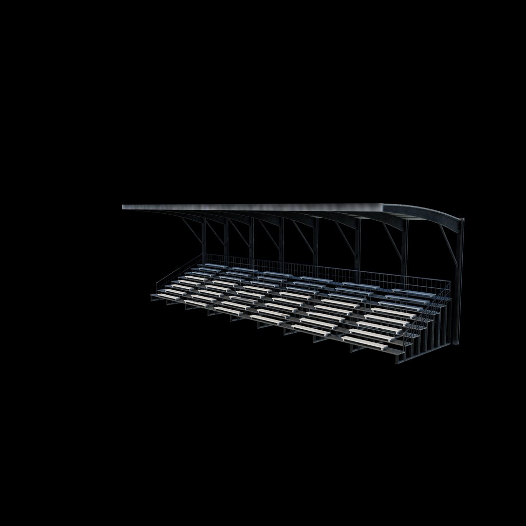3D Stadium Tribune 3D Model - TurboSquid 2449353