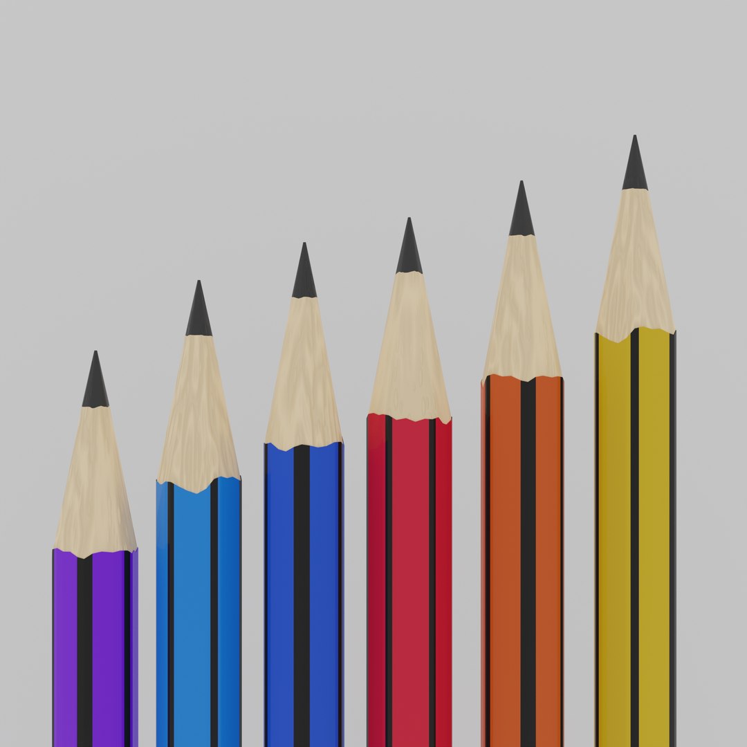3D Pencil Model - TurboSquid 1709495