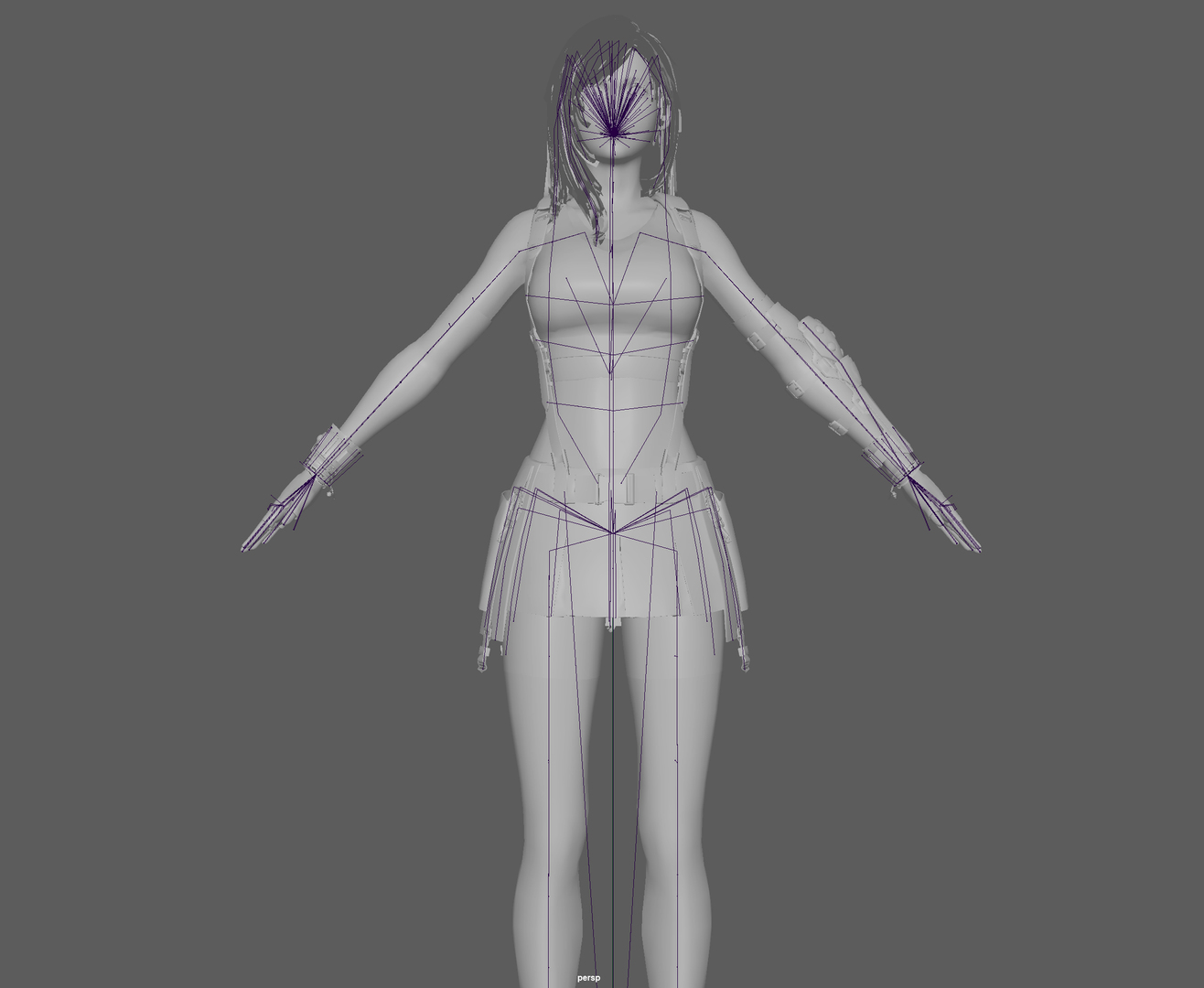 Tifa Detailed Rig - Final Fantasy 3D model - TurboSquid 1834620