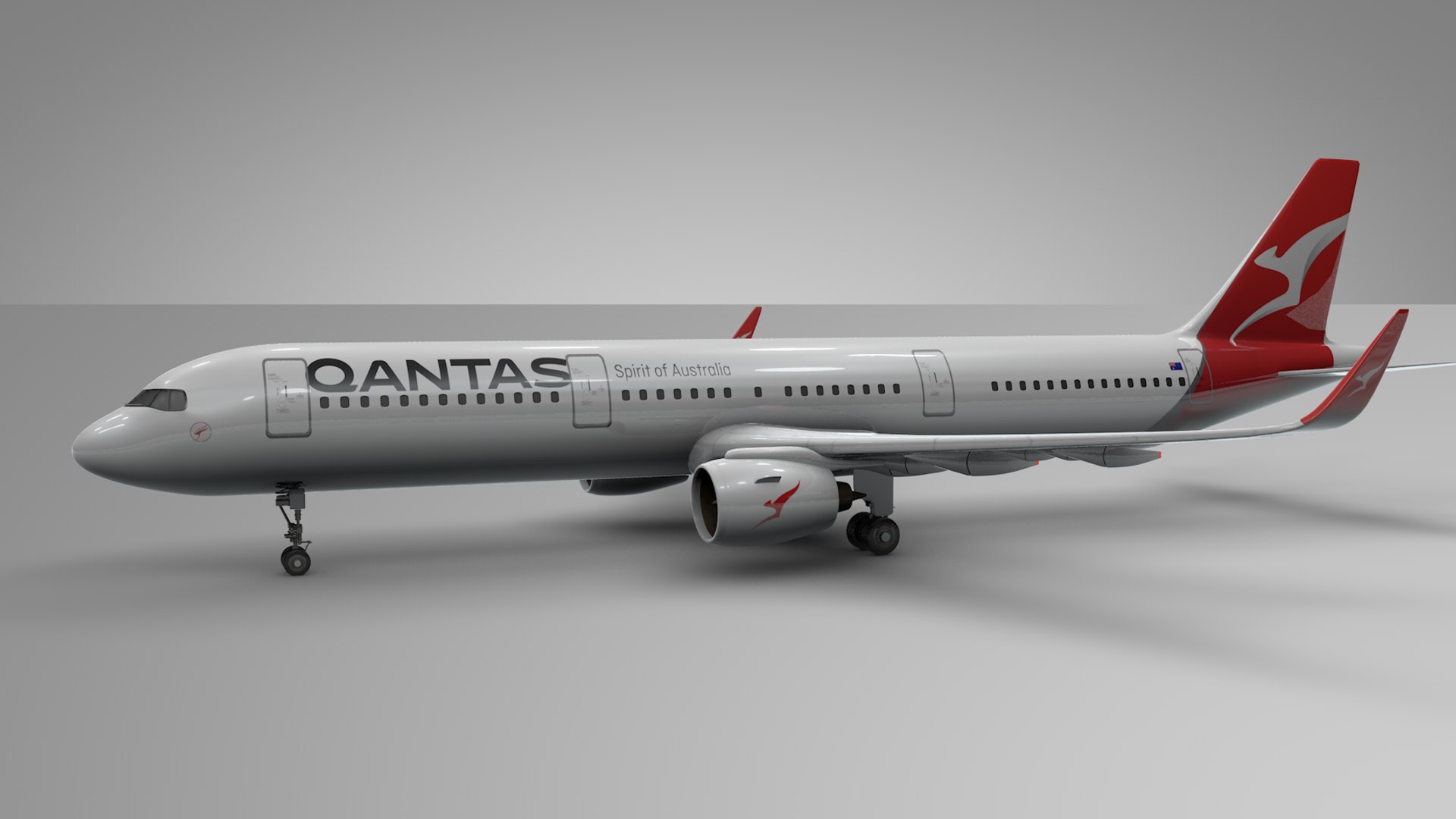 3D Airbus A321 Neo Qantas Model - TurboSquid 1443164