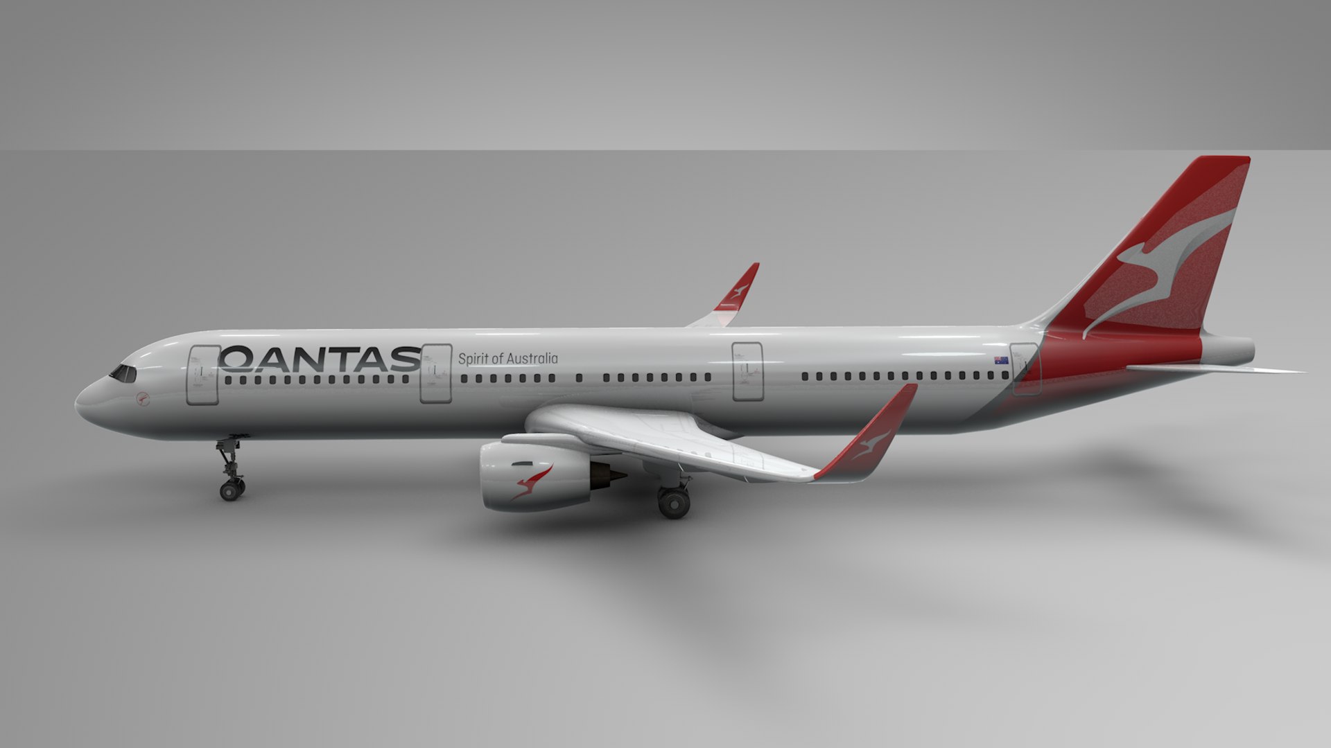 3D Airbus A321 Neo Qantas Model - TurboSquid 1443164