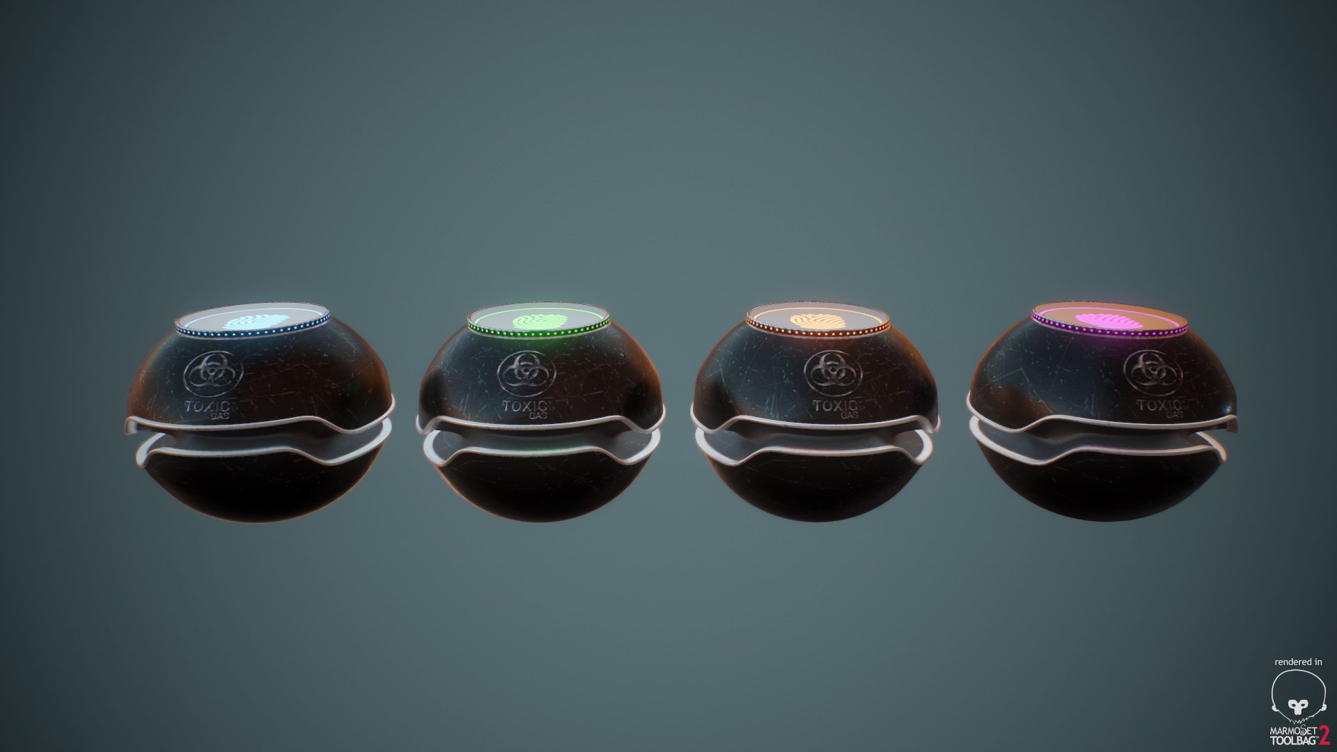 3d Toxic Gas Grenade Model