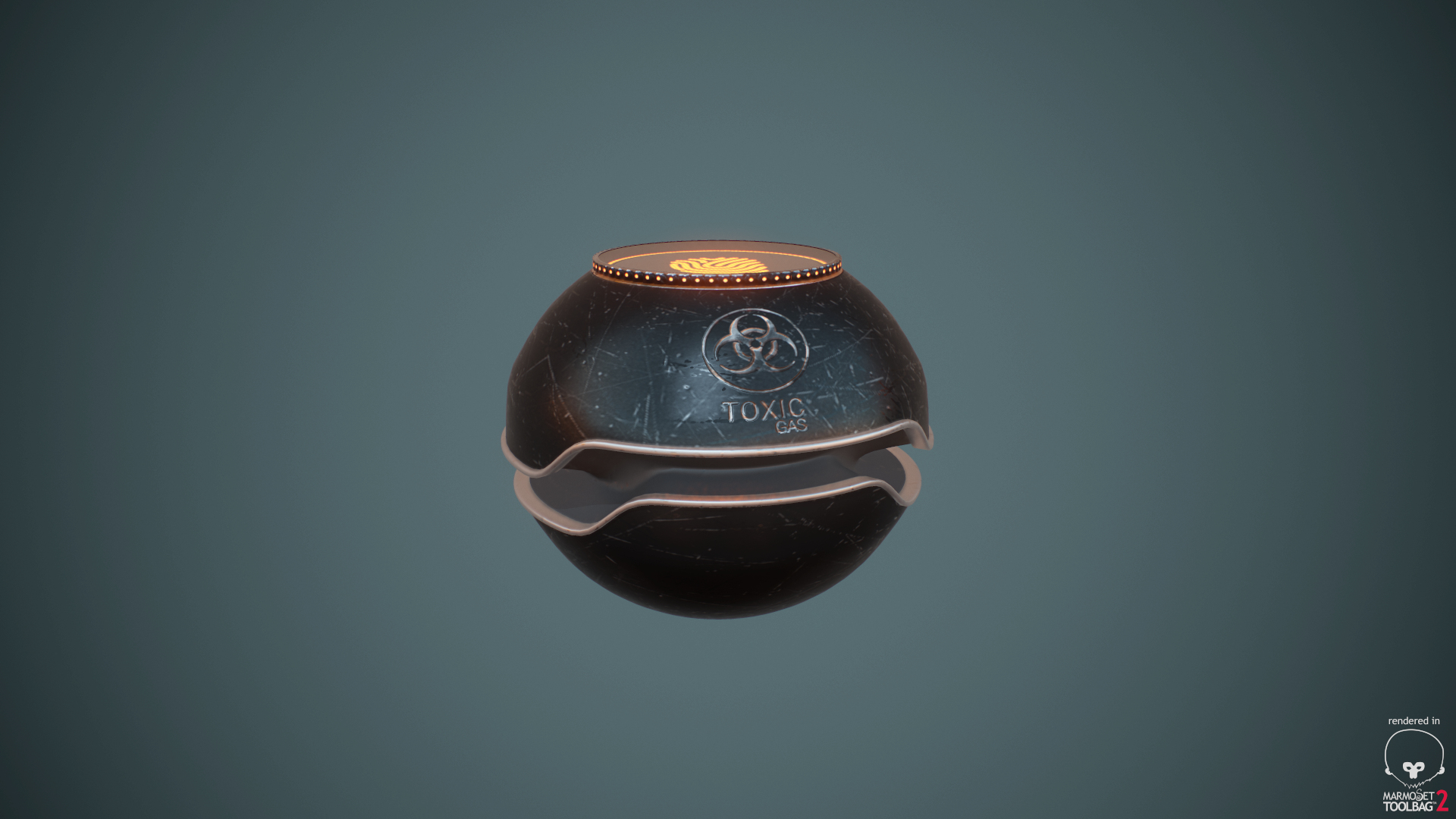 3d Toxic Gas Grenade Model