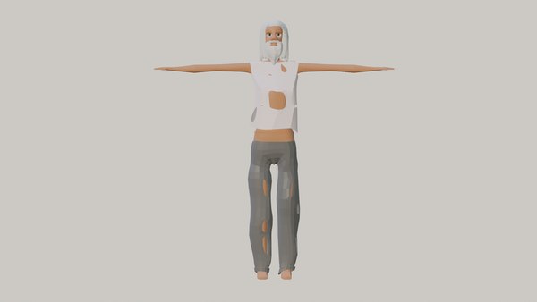 modelo 3d Vagabundo viejo de baja poli - TurboSquid 2178408