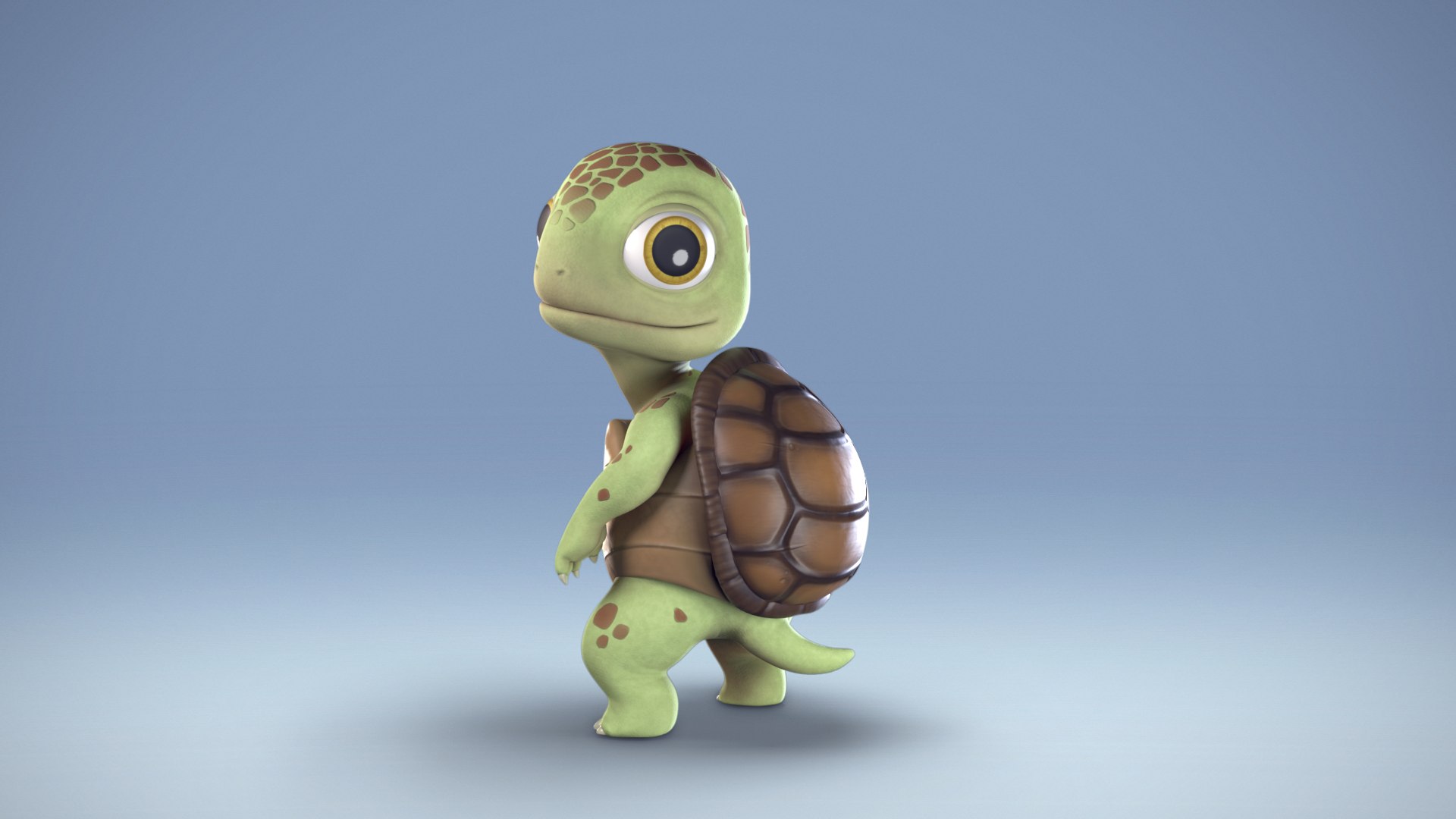 Cute Turtle 3D Model - TurboSquid 1894624