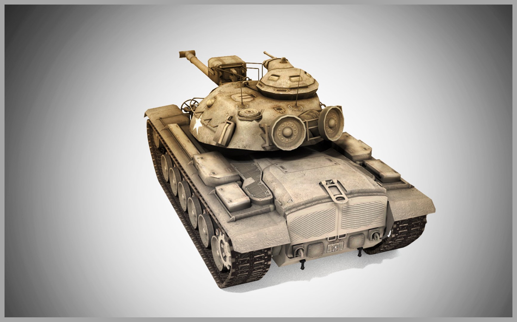 M48a3 Patton 3d Model