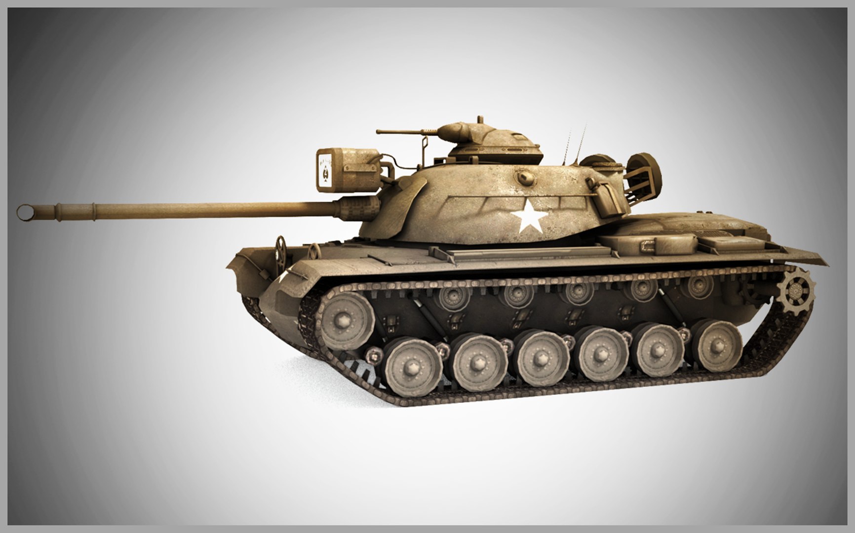 M48a3 Patton 3d Model