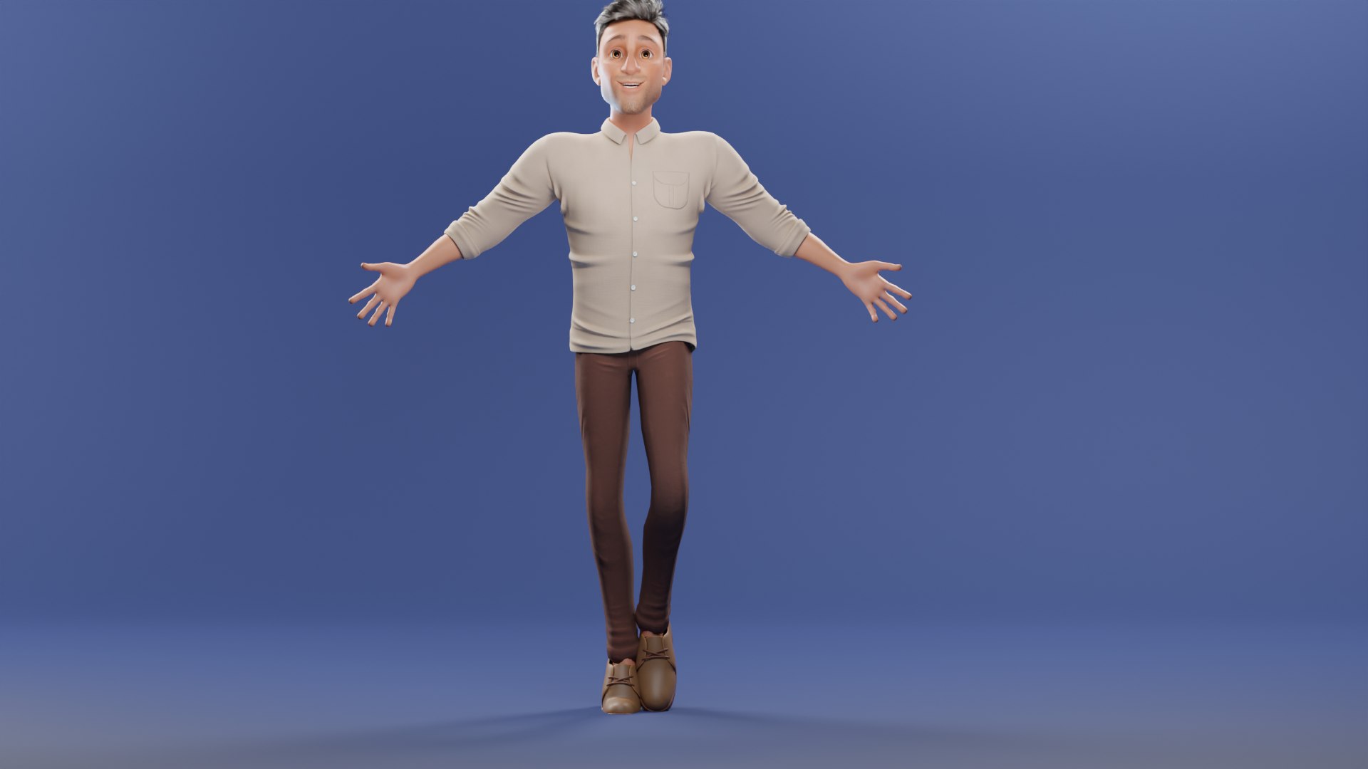 Pixar-Style Father Character Rigged 3D Model - TurboSquid 2200033
