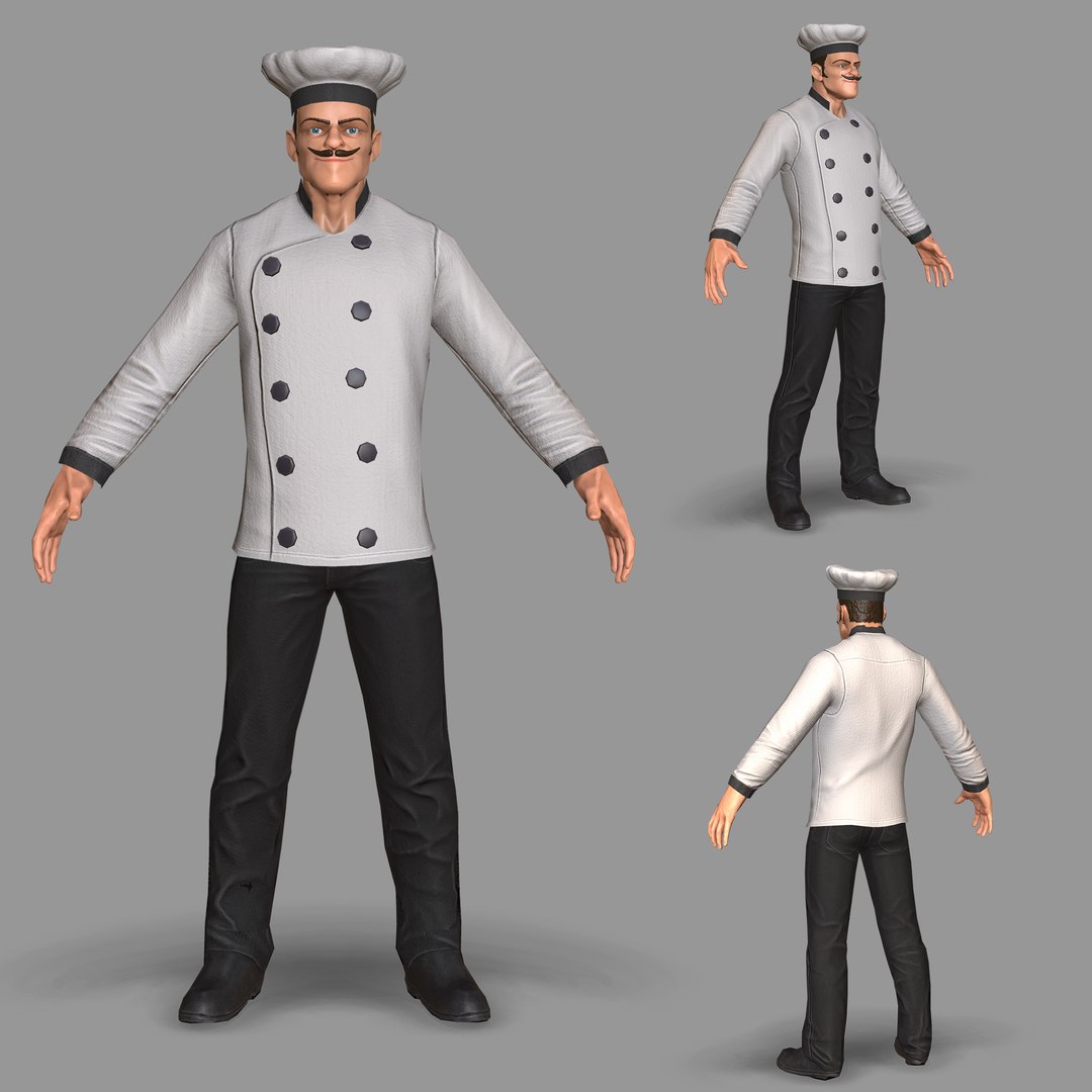 Chef 3D - TurboSquid 1274843
