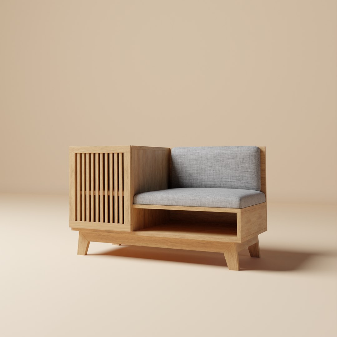 Bank sofa 3D model - TurboSquid 2141153