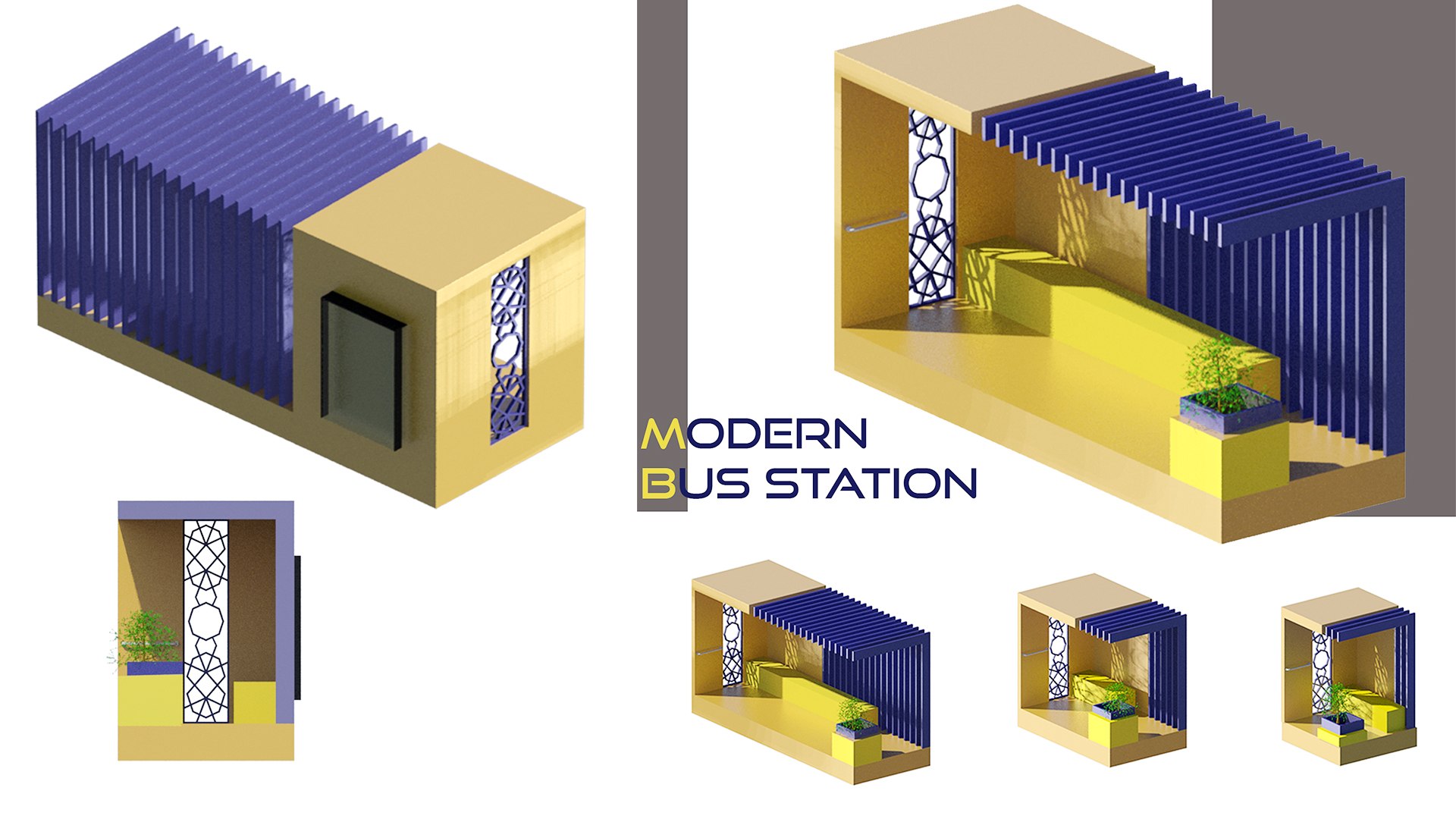 3D Bus Station 01 - TurboSquid 1916422