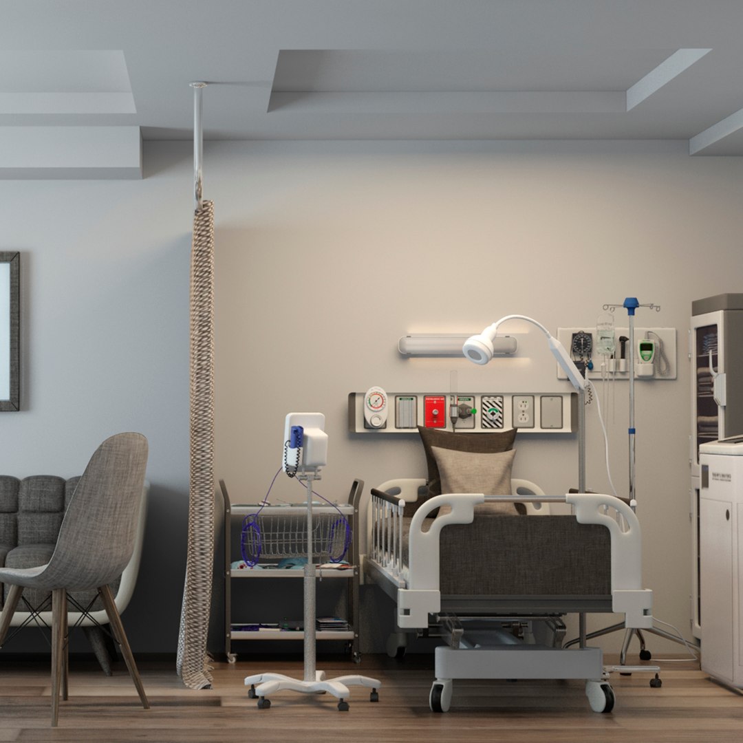 3D Private Ward Model - TurboSquid 1498410