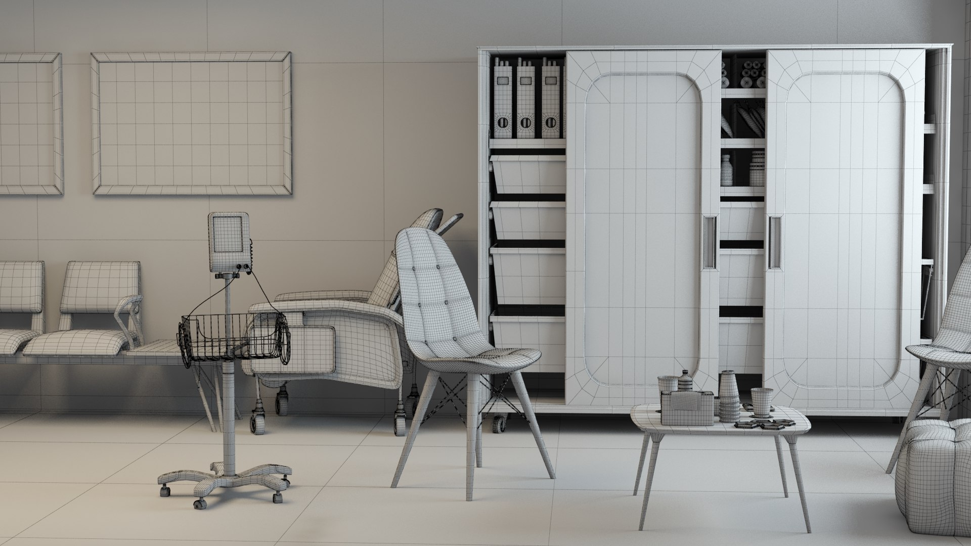 3D Private Ward Model - TurboSquid 1498410