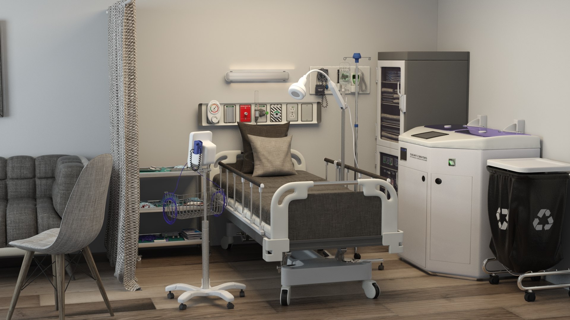 3D Private Ward Model - TurboSquid 1498410