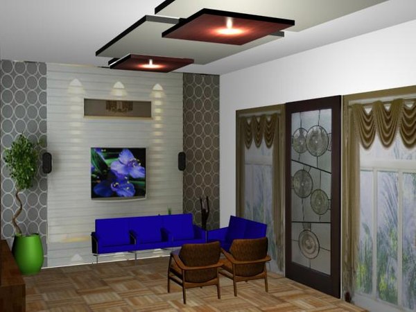 3d model drawing room-1a