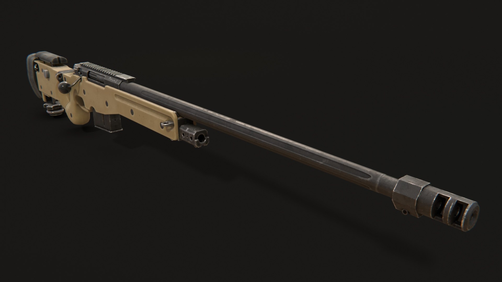 3D awm arctic warfare magnum model - TurboSquid 1607679