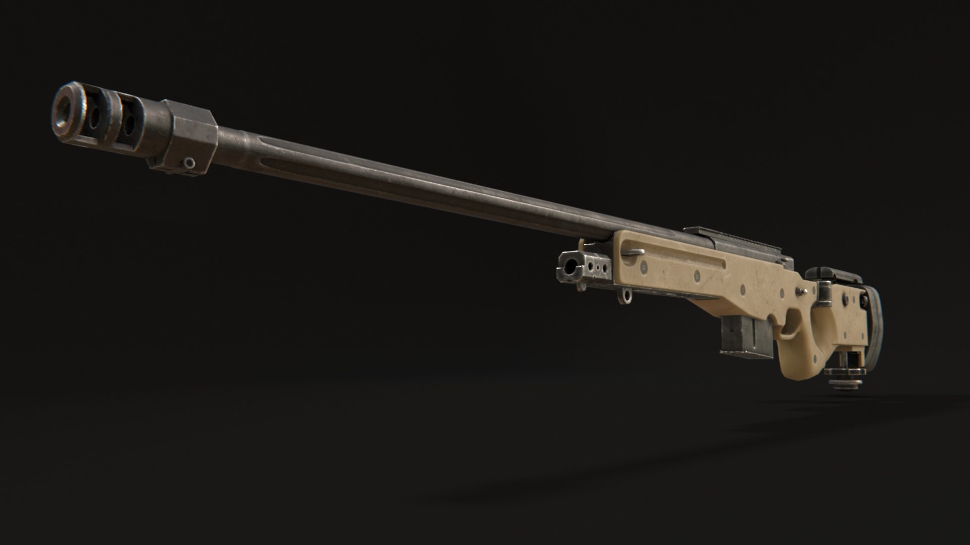 3D awm arctic warfare magnum model - TurboSquid 1607679