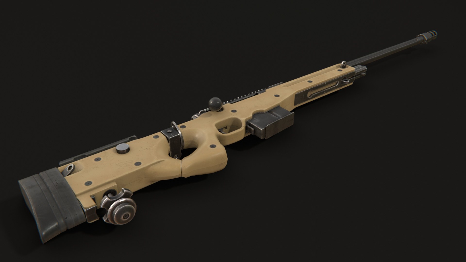 3D awm arctic warfare magnum model - TurboSquid 1607679