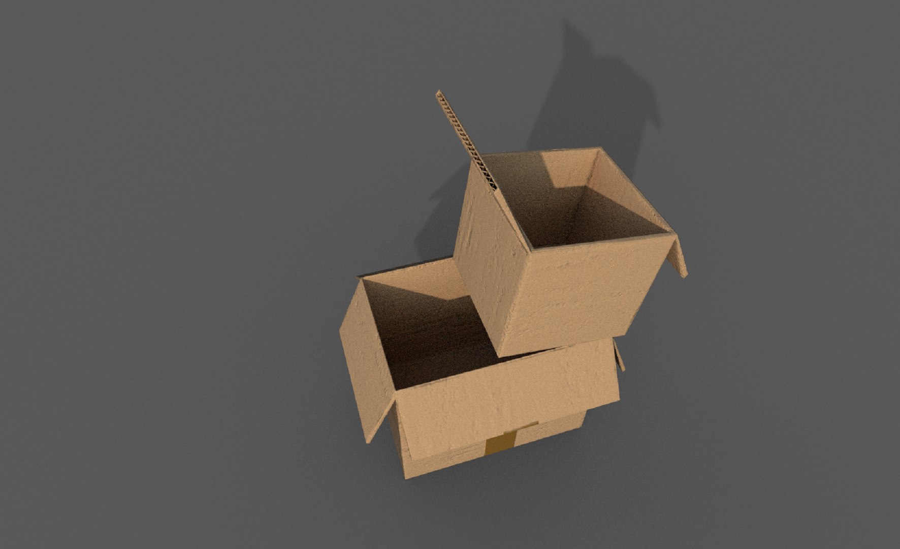 Free Carboard Boxes 3D Model - TurboSquid 1811233
