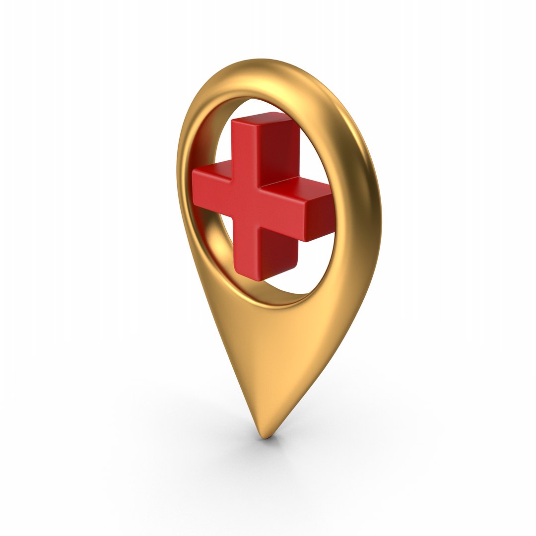 Health Marker Gold 3D - TurboSquid 2317260