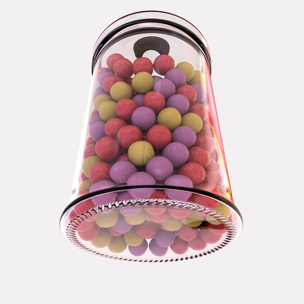 3d chewing-gum jar