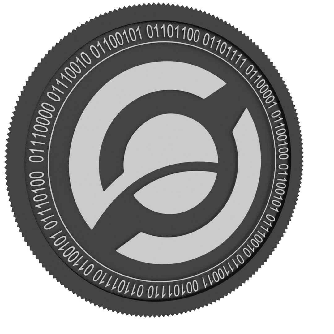3D horizen black coin model - TurboSquid 1458000