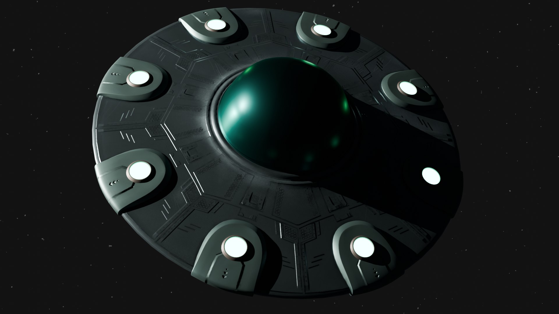 3D Model Classic UFO - TurboSquid 2217373