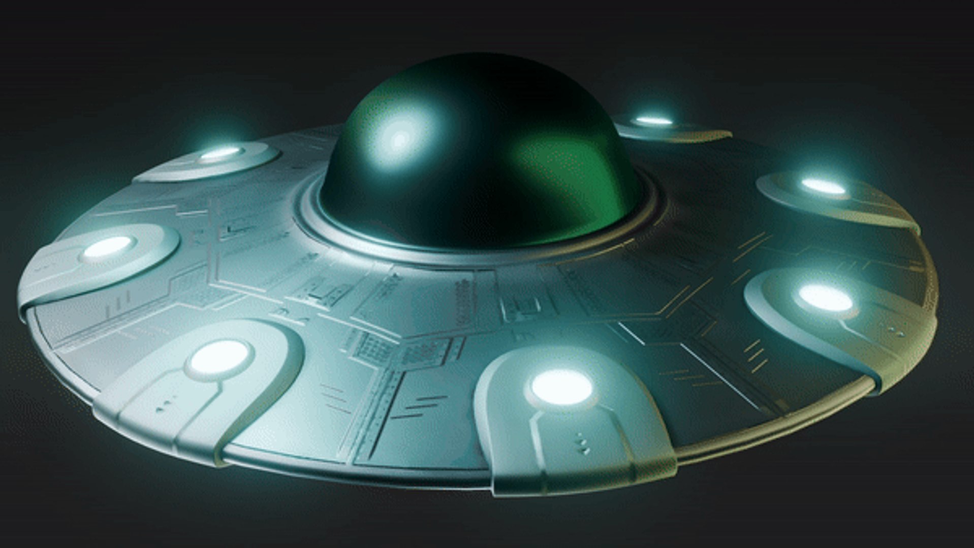3D Model Classic UFO - TurboSquid 2217373