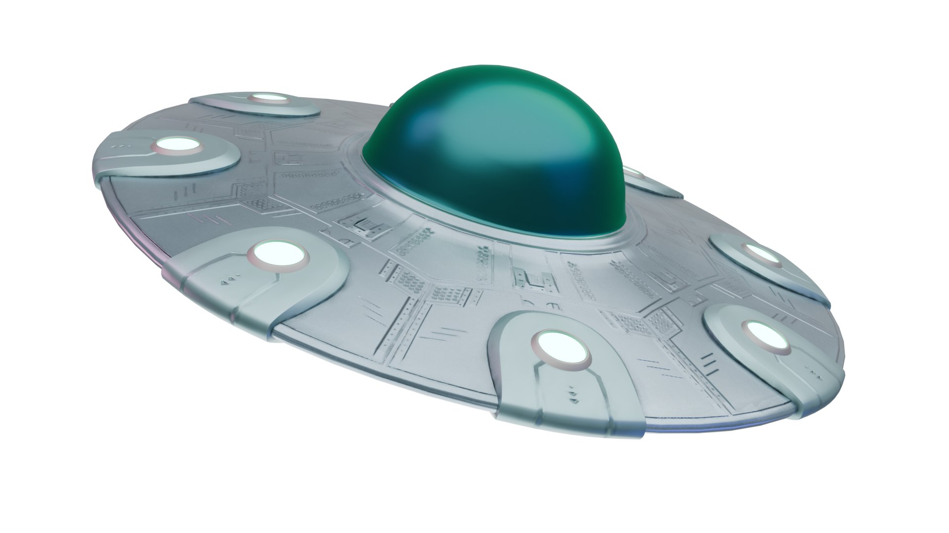3D Model Classic UFO - TurboSquid 2217373
