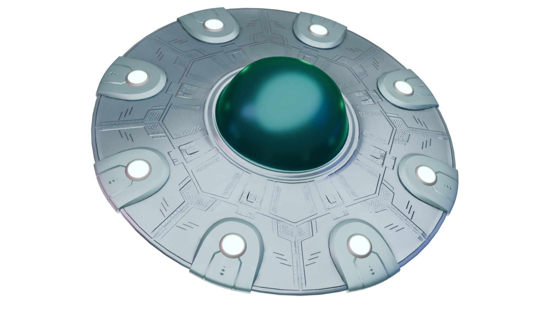 3D Model Classic UFO - TurboSquid 2217373