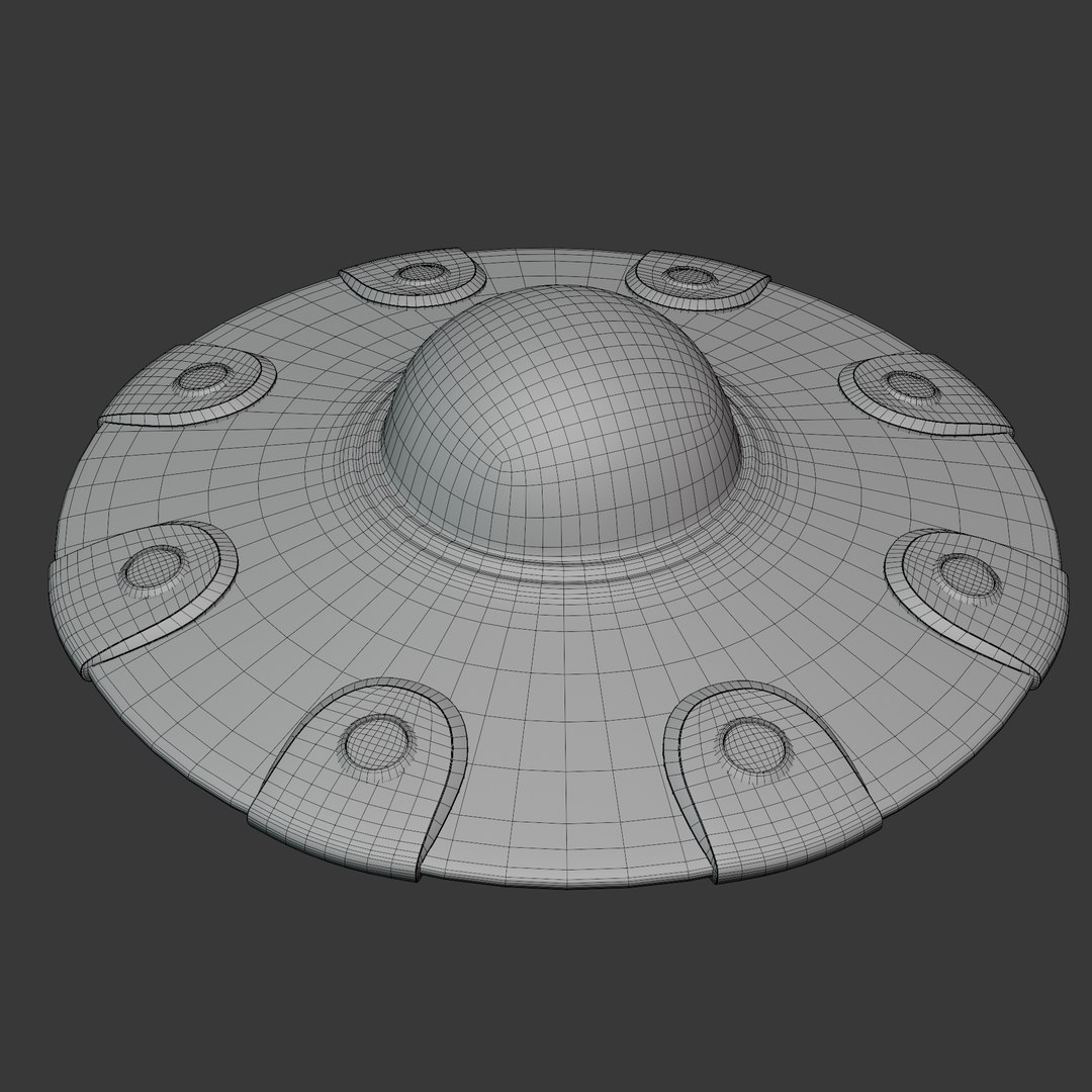 3D Model Classic UFO - TurboSquid 2217373
