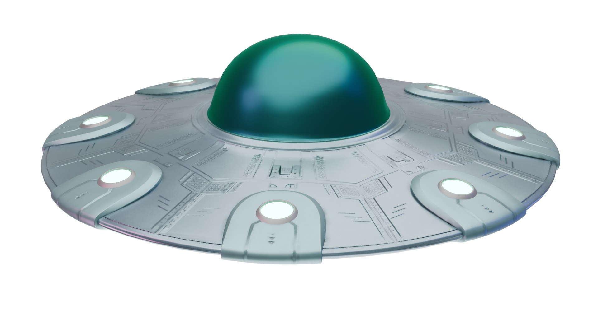 3D Model Classic UFO - TurboSquid 2217373