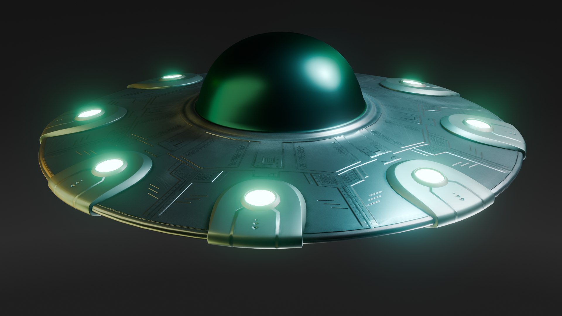 3D Model Classic UFO - TurboSquid 2217373